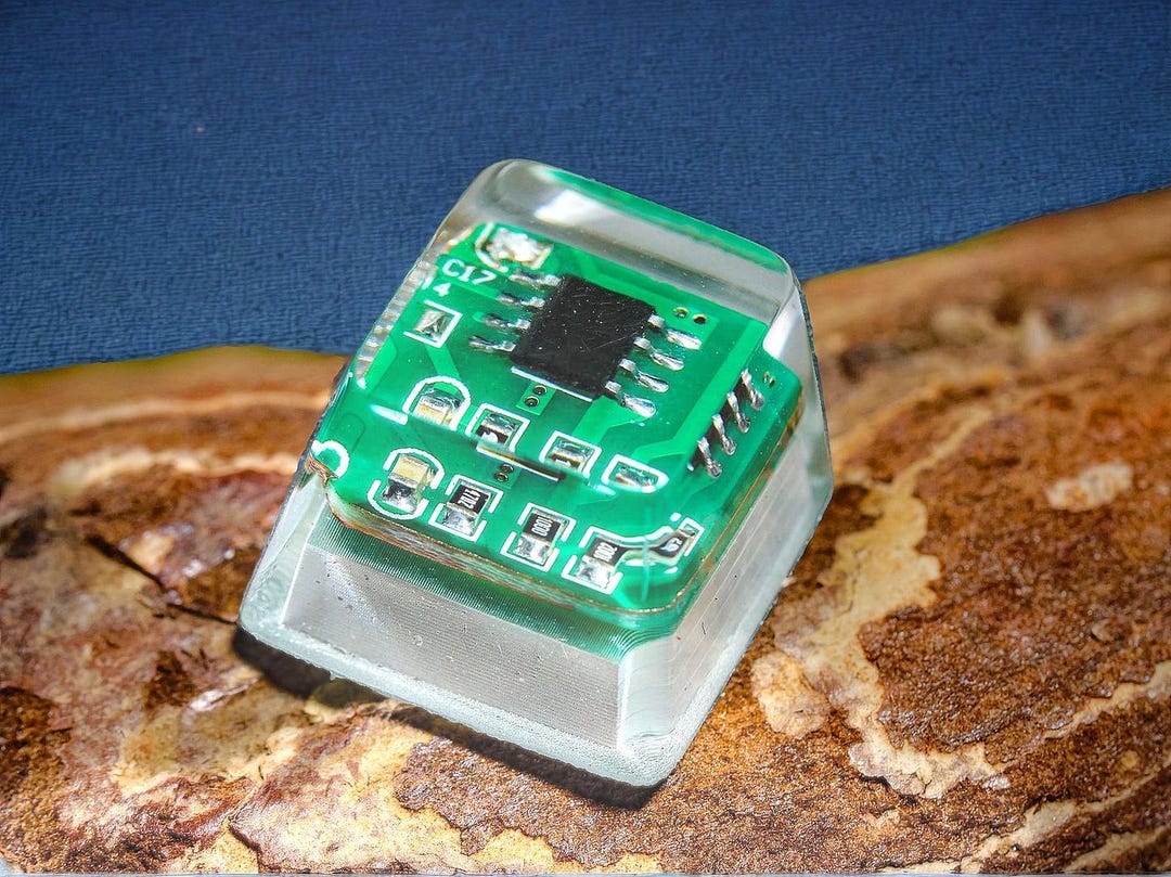 Green Circuit Board Keycap Set – Recycle Artisan Resin Keycap for MX ...
