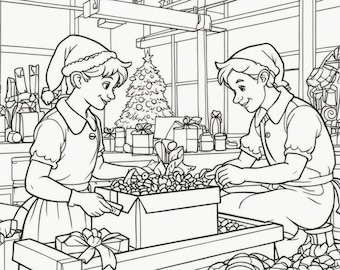 100 Christmas-themed Coloring Pages – Fun for Kids & Adults | Printable ...
