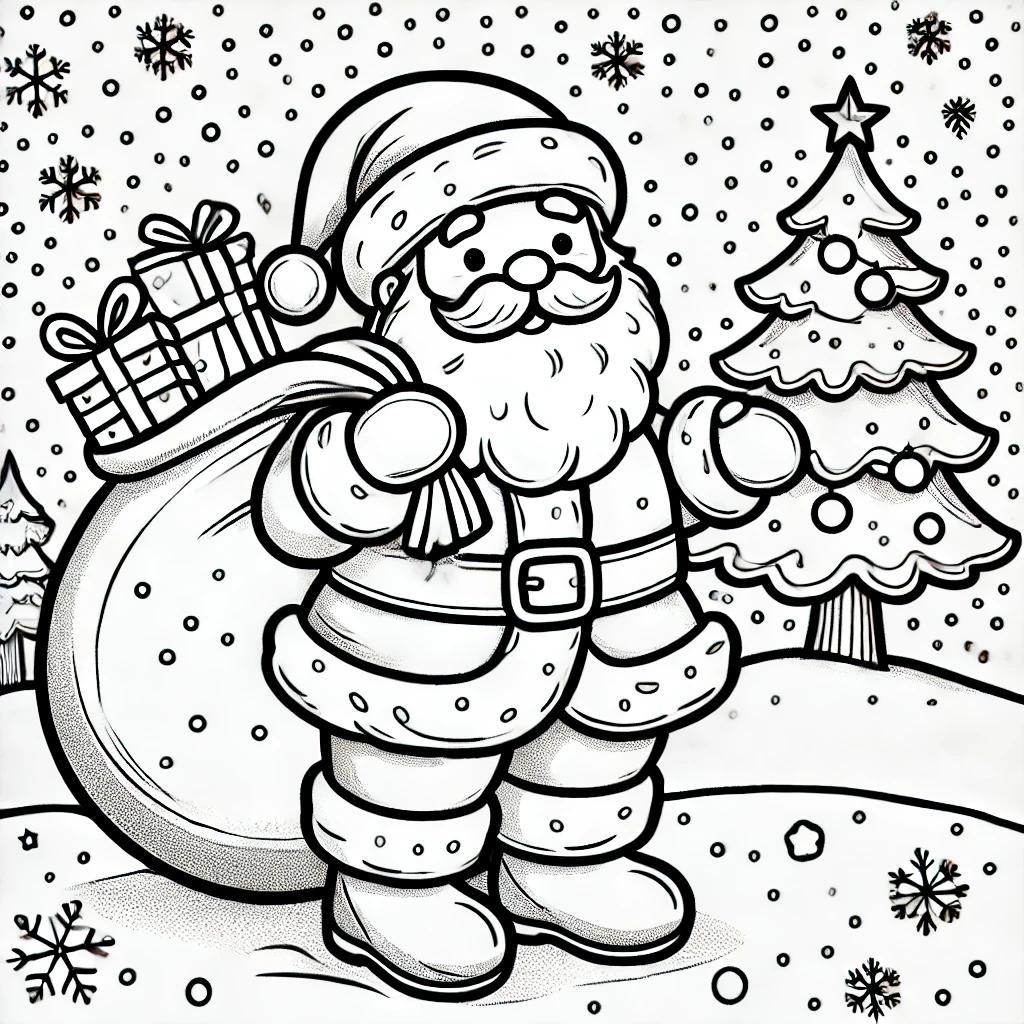 100 Christmas-themed Coloring Pages Fun for Kids & Adults Printable ...