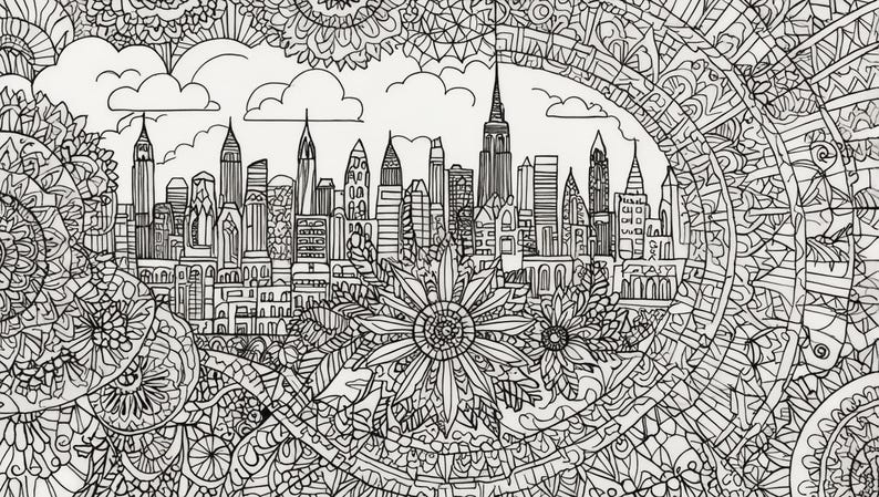 100 Mediative Coloring Pages – Fun for Kids & Adults | Printable ...