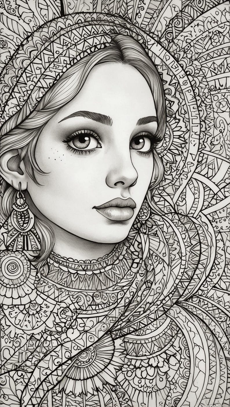 100 Mediative Coloring Pages – Fun for Kids & Adults | Printable ...