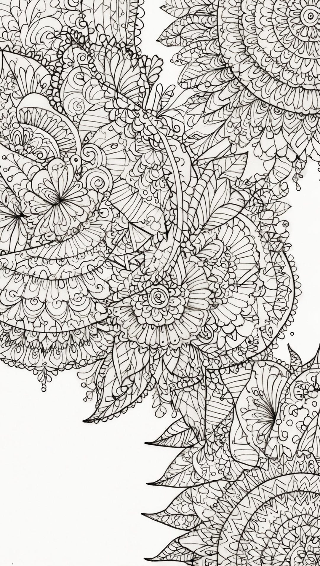 100 Mediative Coloring Pages – Fun for Kids & Adults | Printable ...