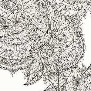 100 Mediative Coloring Pages Fun for Kids & Adults Printable Meditative ...