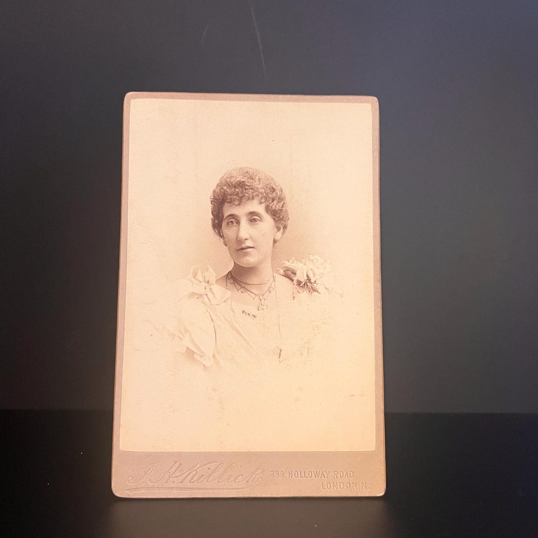 Early 1900s Cabinet Card Elegant Upper-class Lady, Edwardian Vintage ...