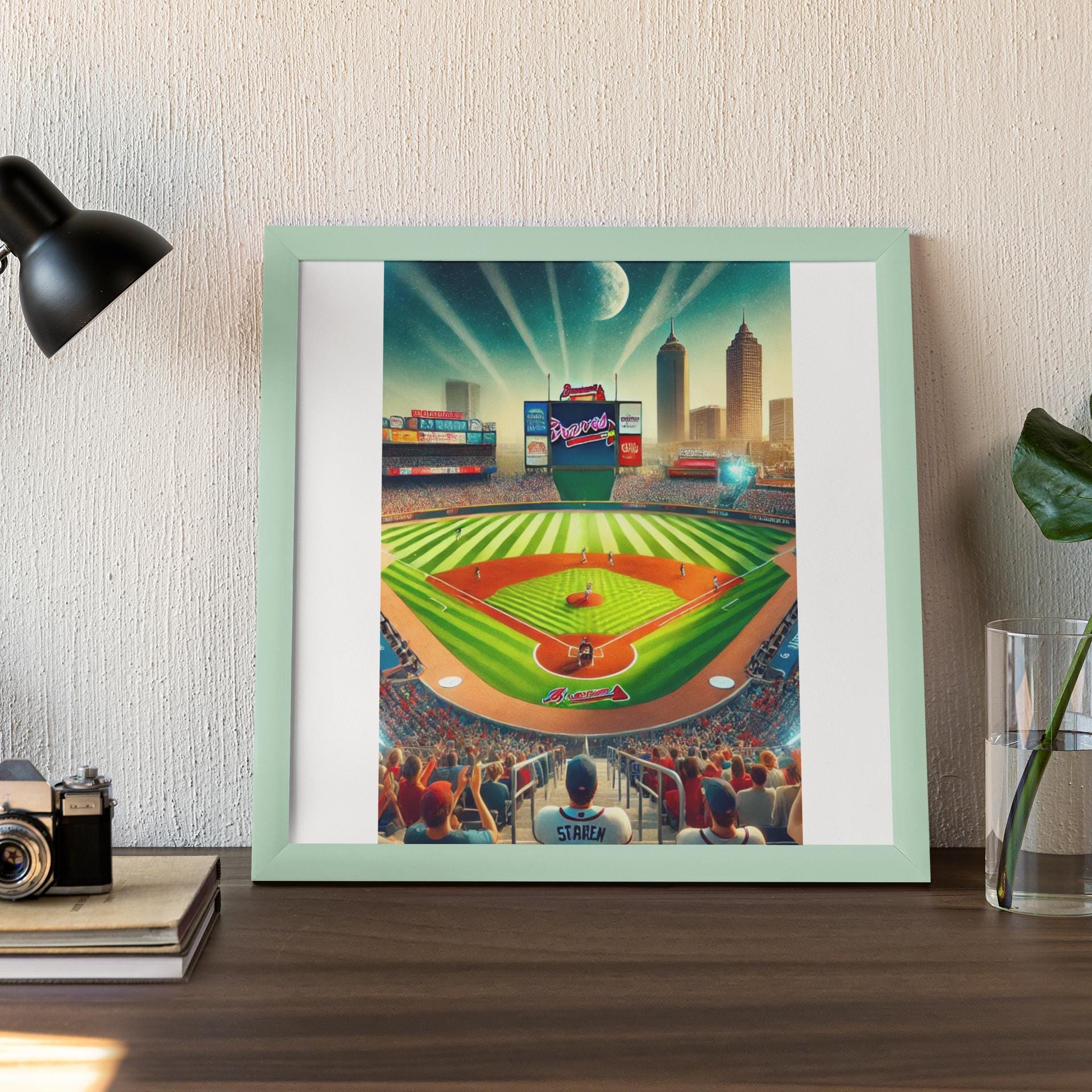 Atlanta Baseball Stadium Printable Wall Art | Digital Download - Etsy