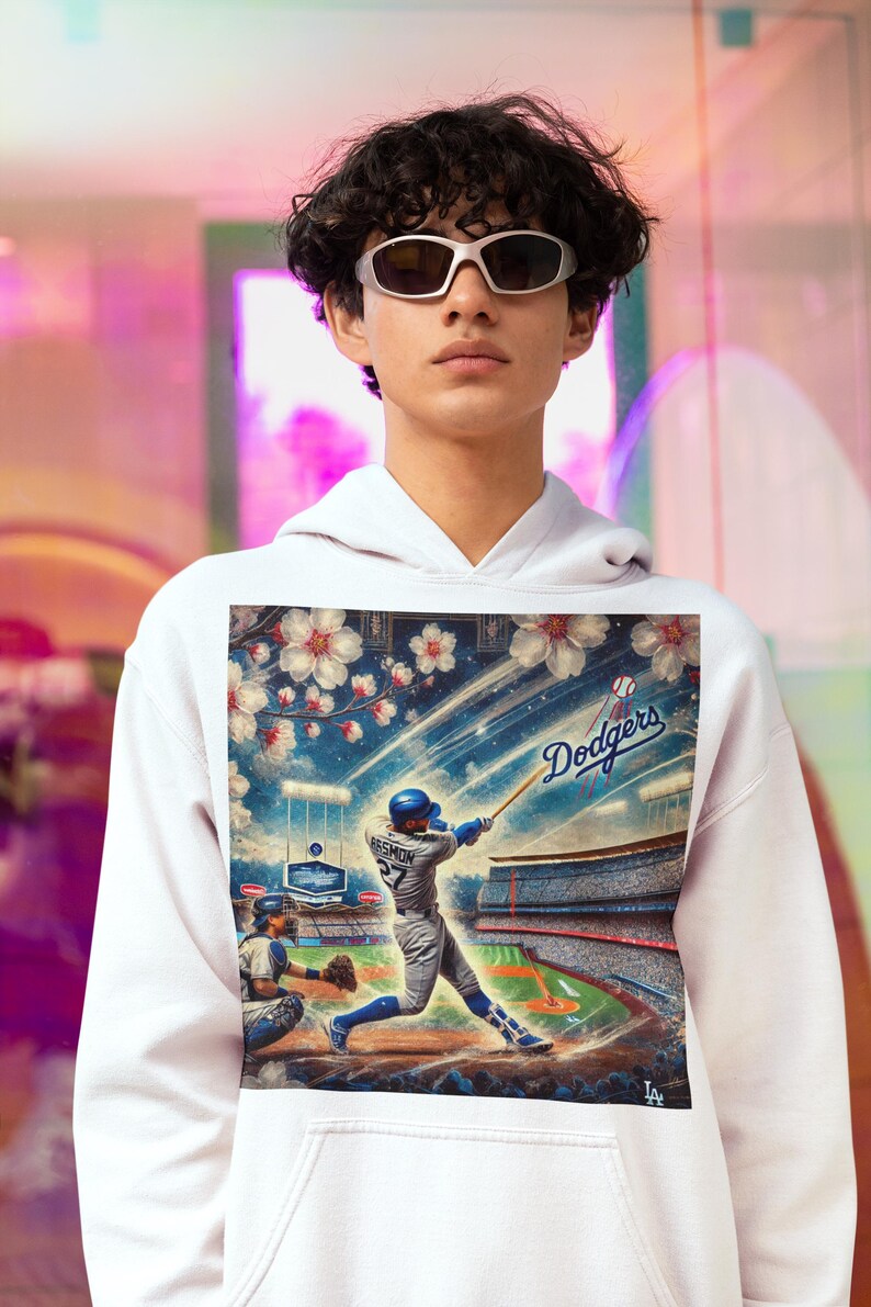 Los Angeles Dodgers Printable Art Japanese Inspired MLB Digital ...