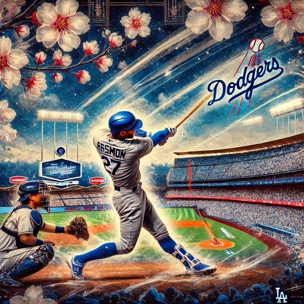 Los Angeles Dodgers Printable Art Japanese Inspired MLB Digital ...