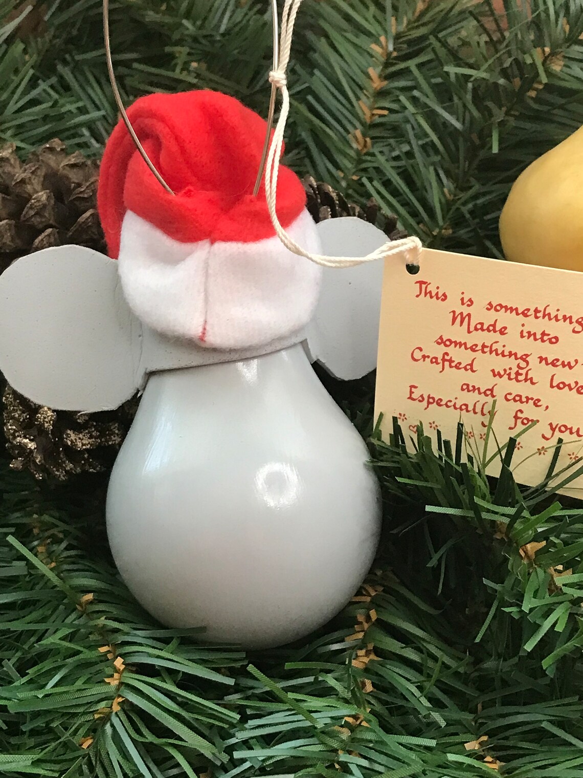 Mouse Christmas Ornament/ Hand Painted Christmas Mouse Ornament/hand ...