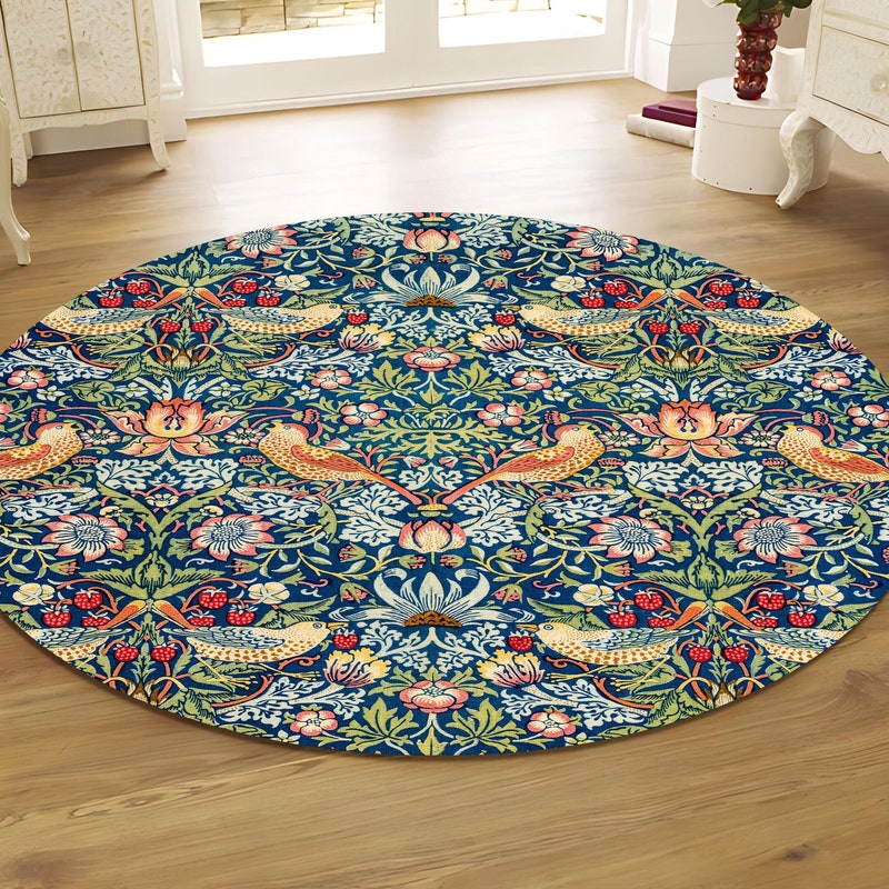 Large Round Rug - Etsy