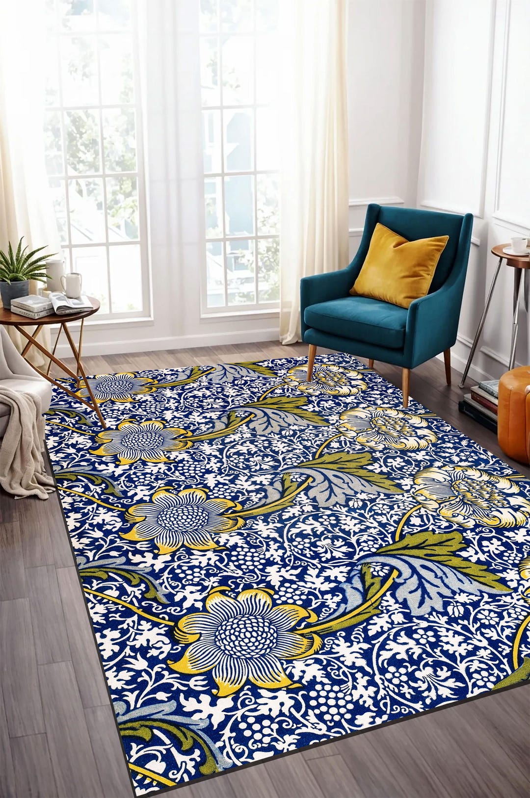 The Famous Kennet Pattern Rug by William Morris (1834-1896), Bamboo Rug ...