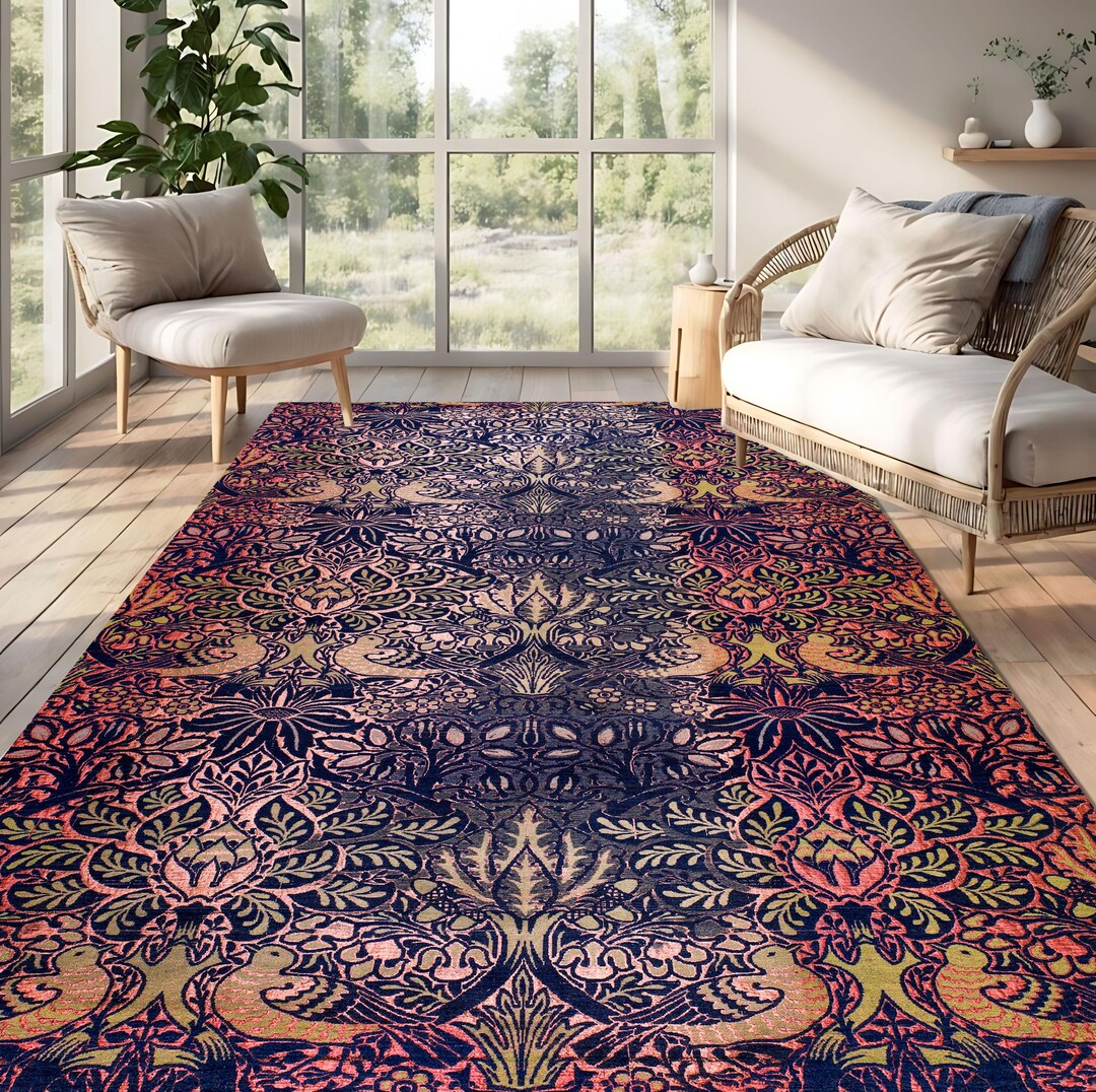 William Morris's Woven Textile Dove and Rose (1879) Famous Pattern ...