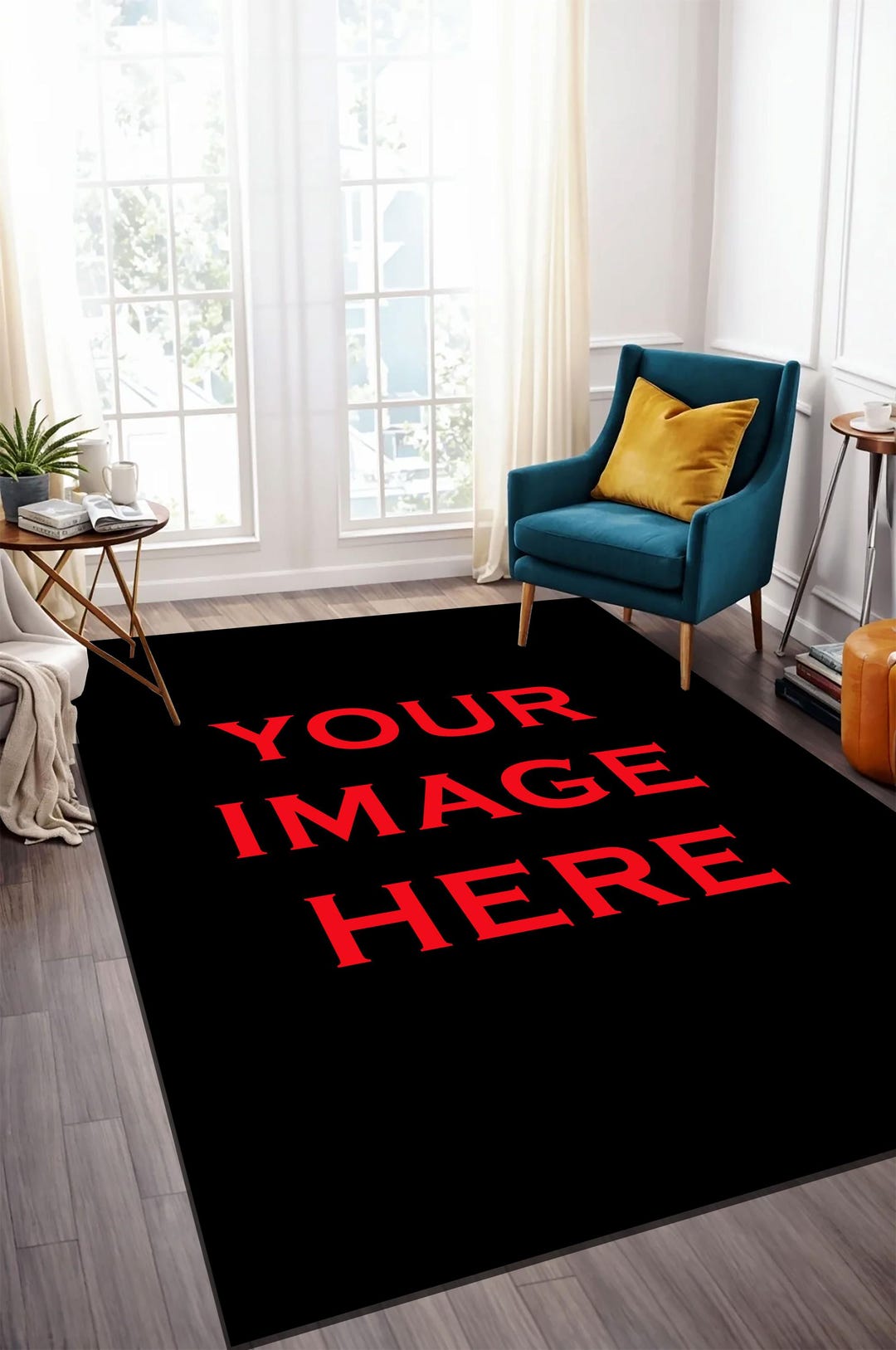Custom Image Rug: Personalized Photo, Logo Rug - Etsy