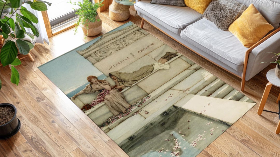 Xanthe and Phaon (1883) by Sir Lawrence Alma Tadema R A O M, Greek ...