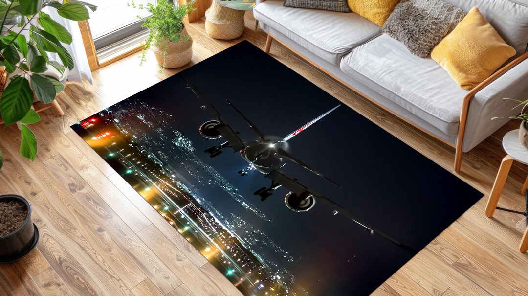 Aviation Rug, Airport Rug, Runway Area Rug,aircraft Rug, Planerug, Sky ...