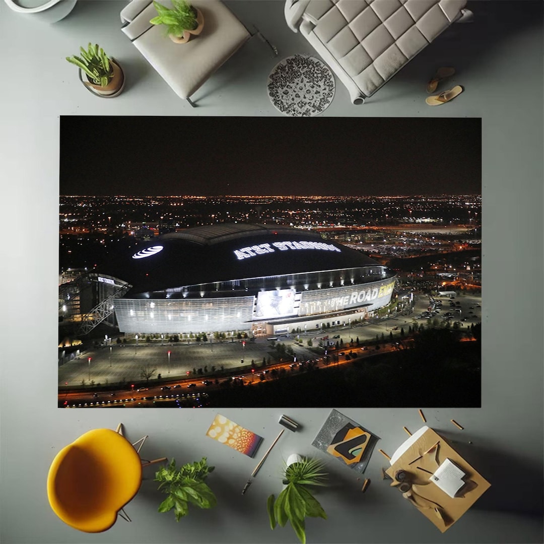 Att Stadium, Decoration Art, Gift for American Football Lover, Soccer ...
