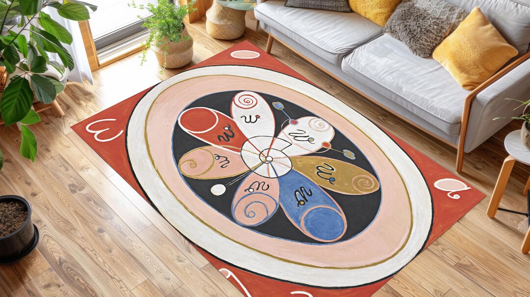 Hilma Af Klint Rug: Abstract Art, Modern Decors, Artistic Rugs, - Etsy