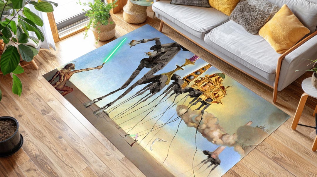 Salvador Dali Star Wars Rugs: Art Themed Bamboo Decor - Etsy