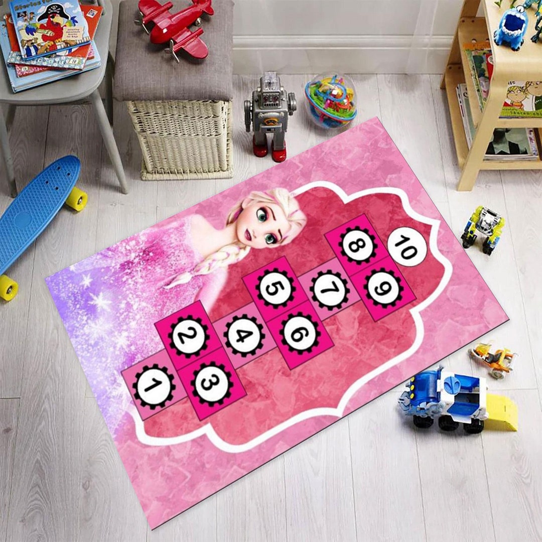 Hopscotch Kids Play Mat, Learning Numbers Kids Mat, Kids Room Rug ...
