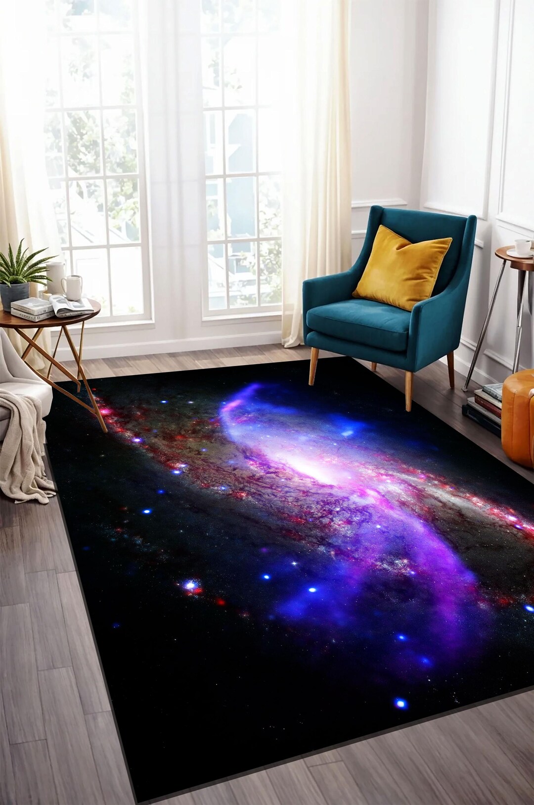 Galaxy Carpet: NASA Black Hole Space Image, Abstract Universe Art - Etsy