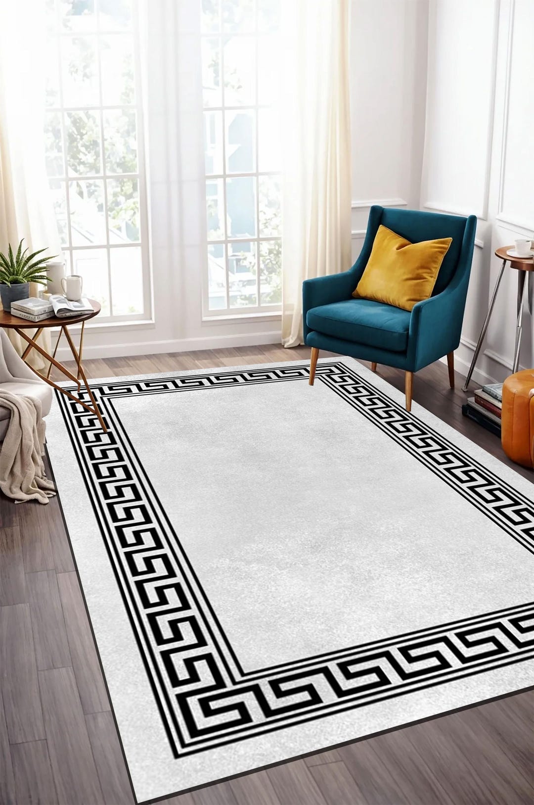 Bamboo Rug,century Art Rug,medusa Rug,greek Mythology,washable Rug ...