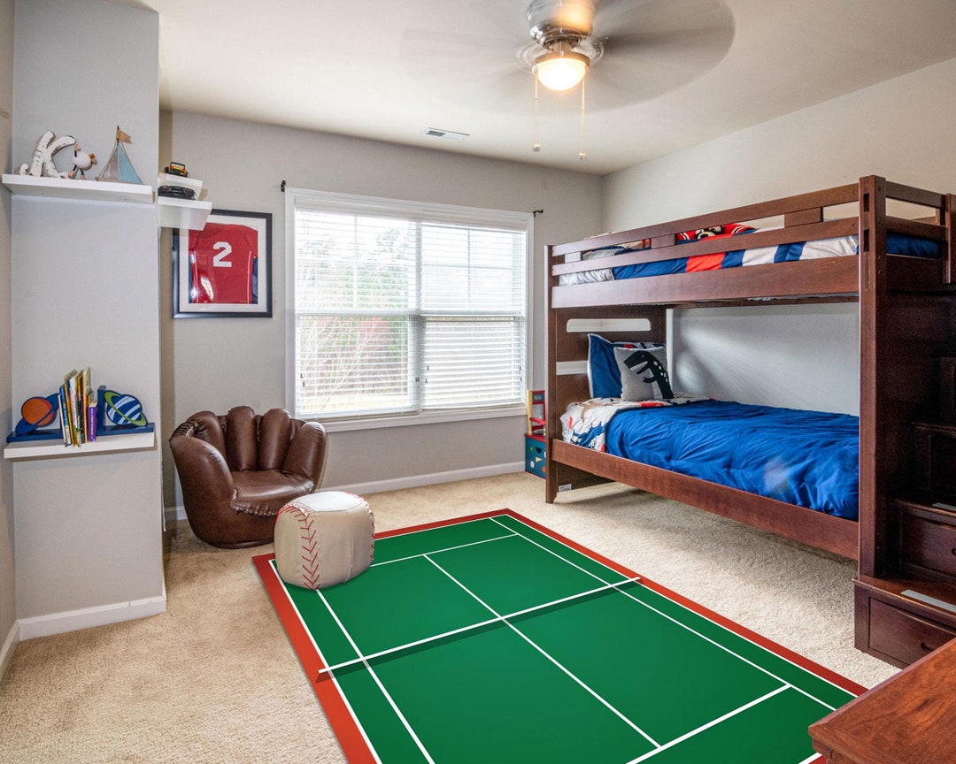 Green Tennis Court,bamboo Rug,tennis Clup Floor Rug,sport Exercises ...