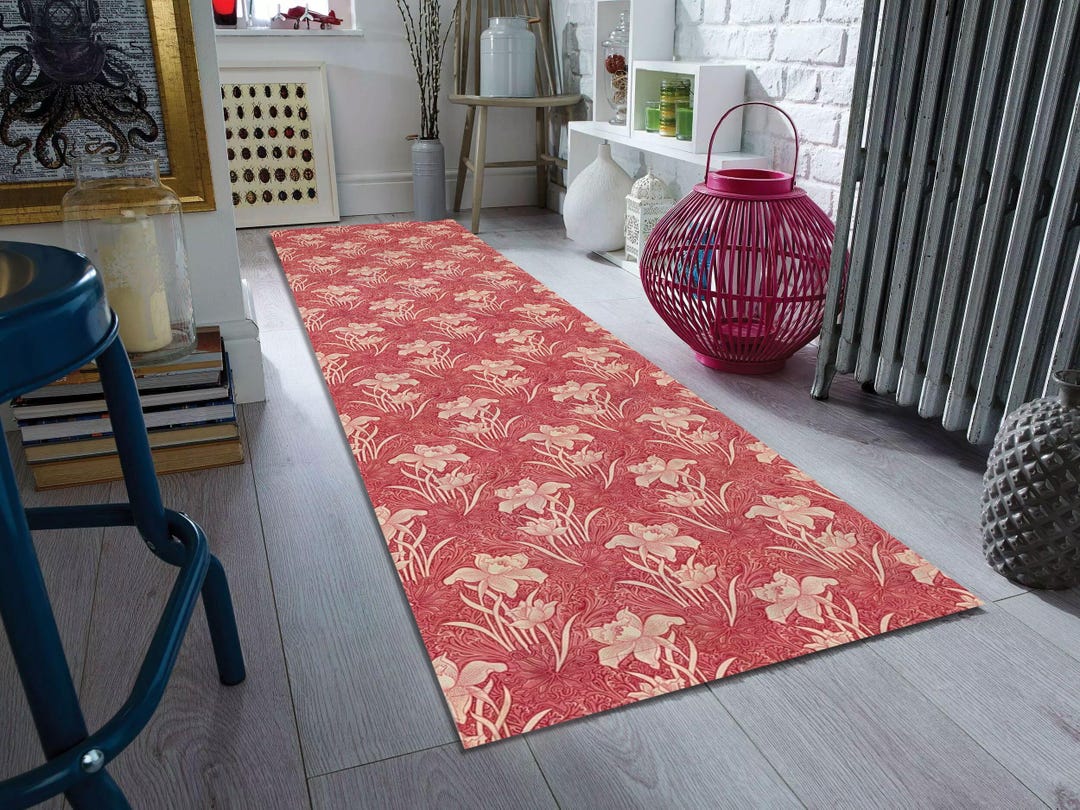 William Morris's Famous Pattern, Runner Rug,bamboo Rug,washable Rug ...