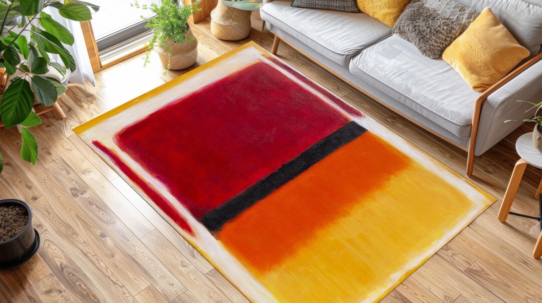 Mark Rothko,bamboo Rug, Aesthetic Decor ,abstract Art,abstract Art ...