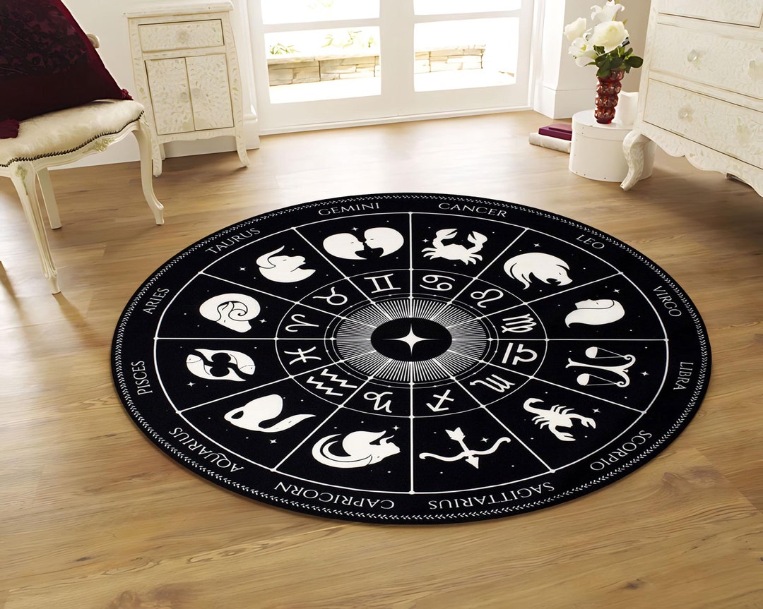 Astrology Room Decor, Astrology Rugssun Moon Rug, Circle Rugs, Modern ...