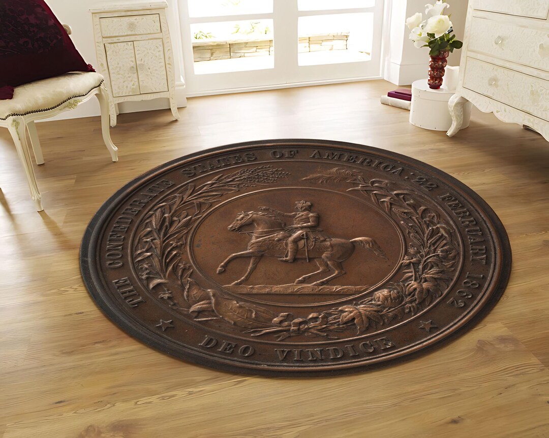 Impress of the Seal of the Confederate States 1862, United States Rug ...
