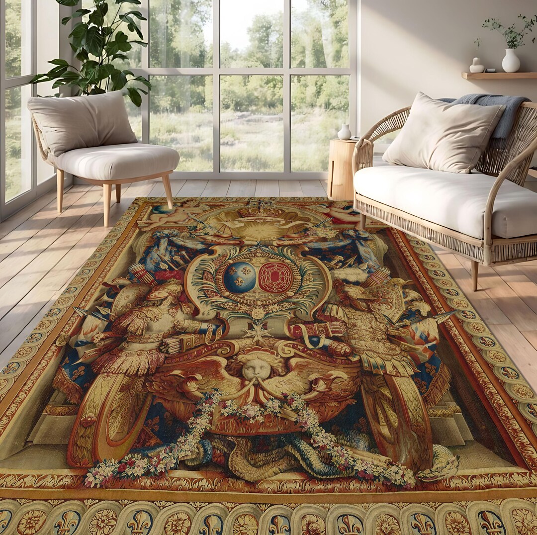 Chariot of Triumph Rug: Royal England Area Rug - Etsy