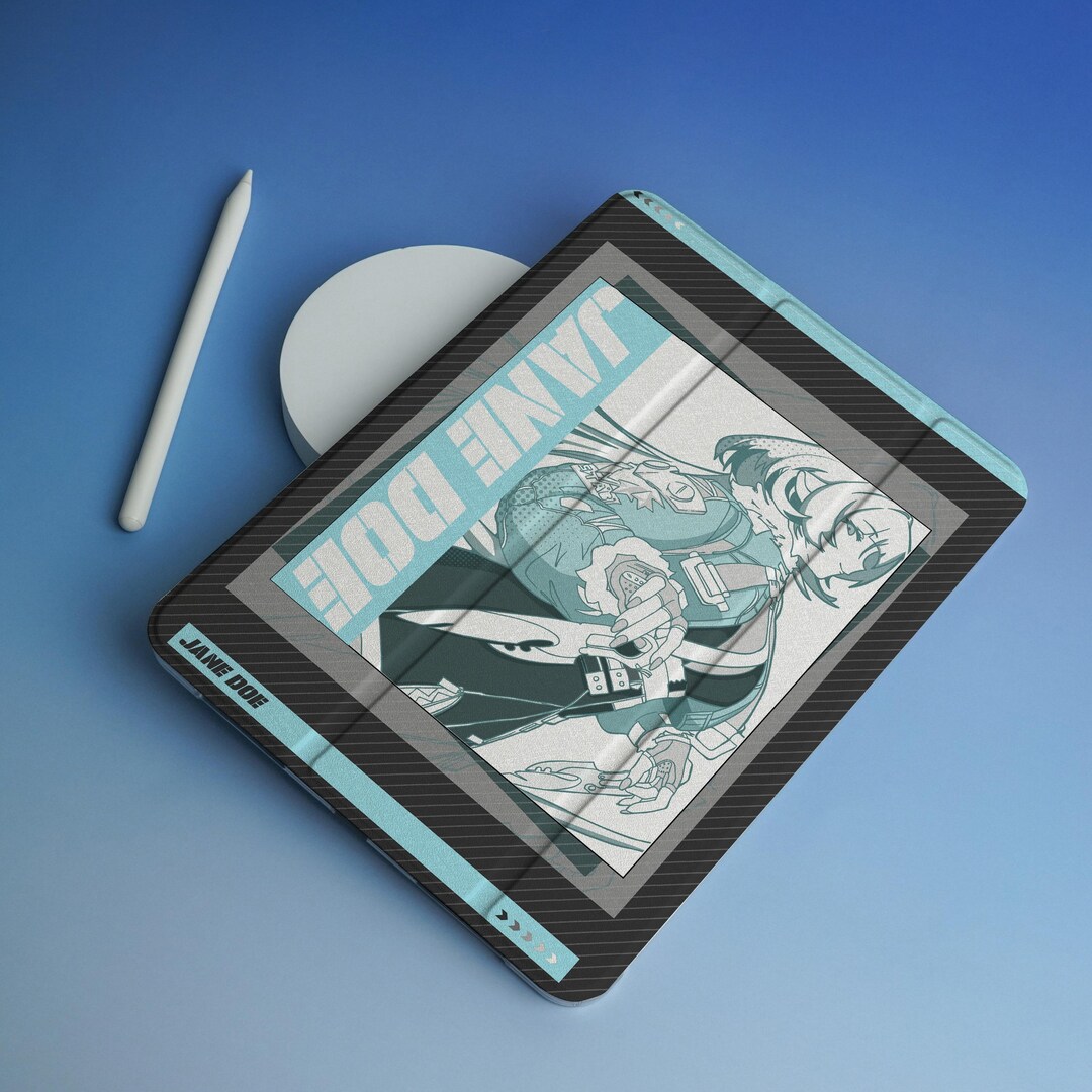 Zenless Zone Zero Jane Doe iPad Flip and Book Case With Pen Slot, iPad ...
