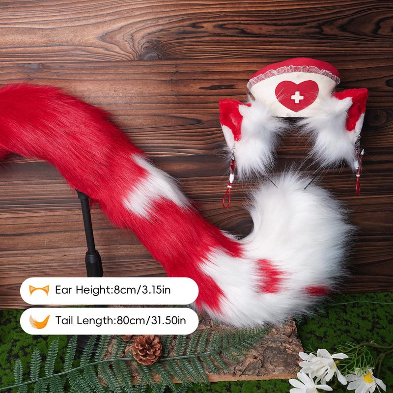Cat Ears and Tail Set - Etsy