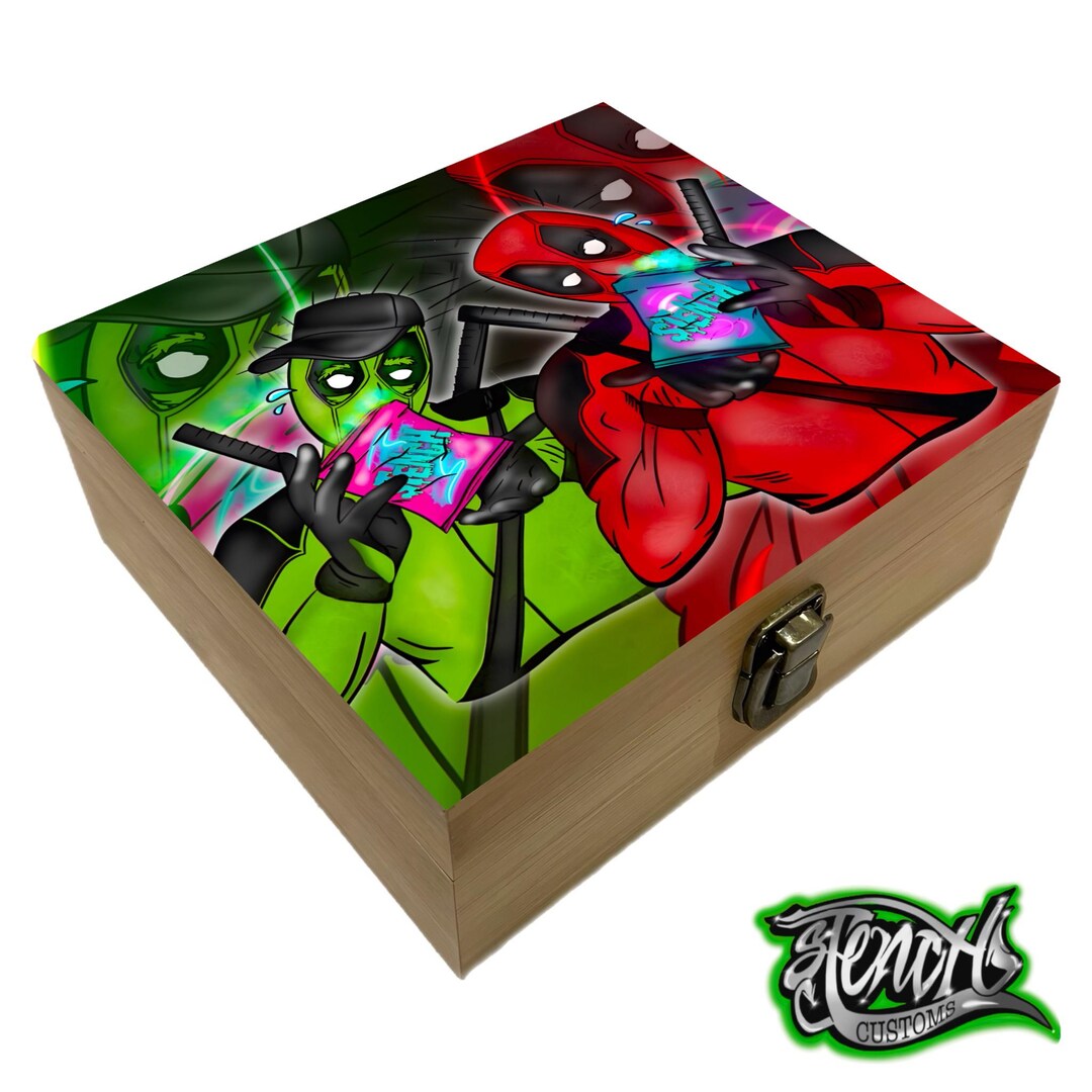 Deadpool Stash Box / Rolling Box - Etsy