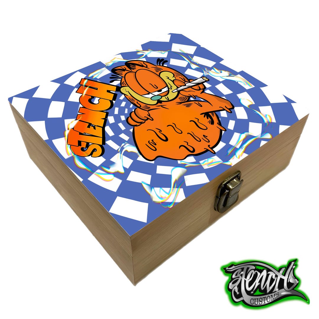 Garfield Stash Box / Rolling Box - Etsy
