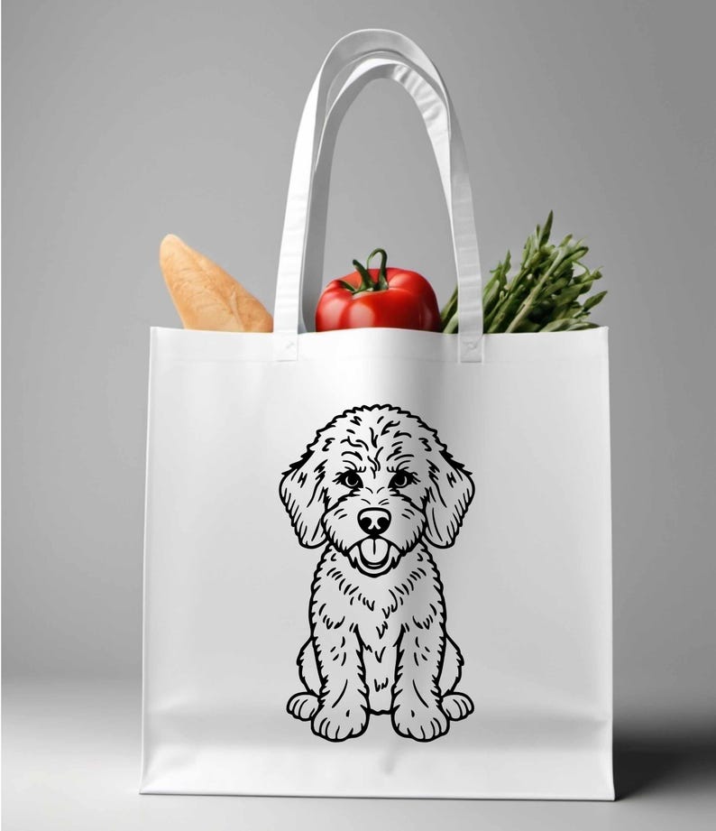 Lagotto Romagnolo 02 Portrait Cutfile Svg Clipart Black Vector Graphic ...