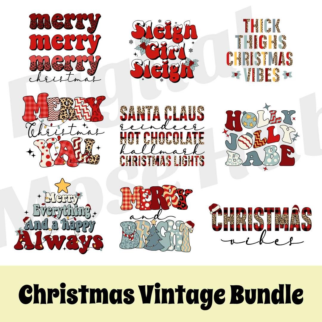 Christmas Bundle Png, Merry Christmas Png, Christmas Png, Western PNG ...