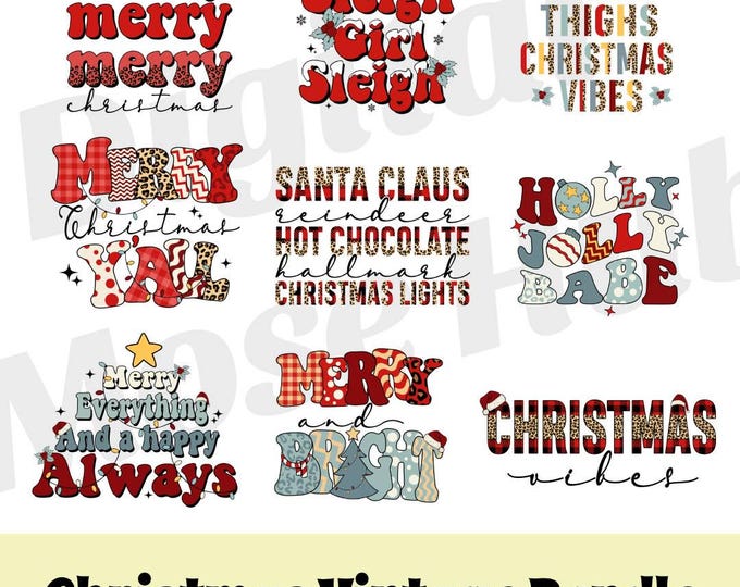 Santa Design, Holiday Dtf Prints, Ready for Press, Xmas Dtf Transfer ...