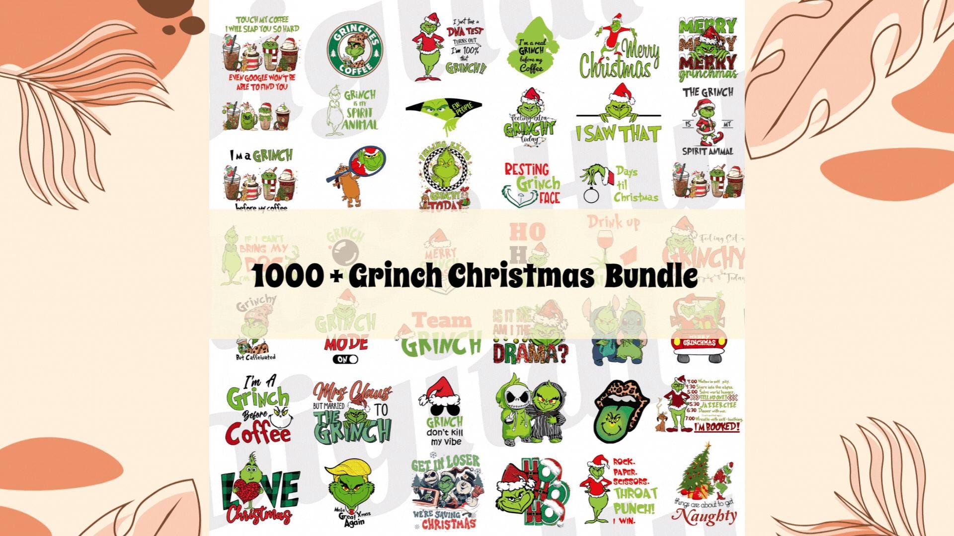 1000+ Mega Bundle PNG SVG Grinch Christmas, Grinch Png Svg, Christmas ...