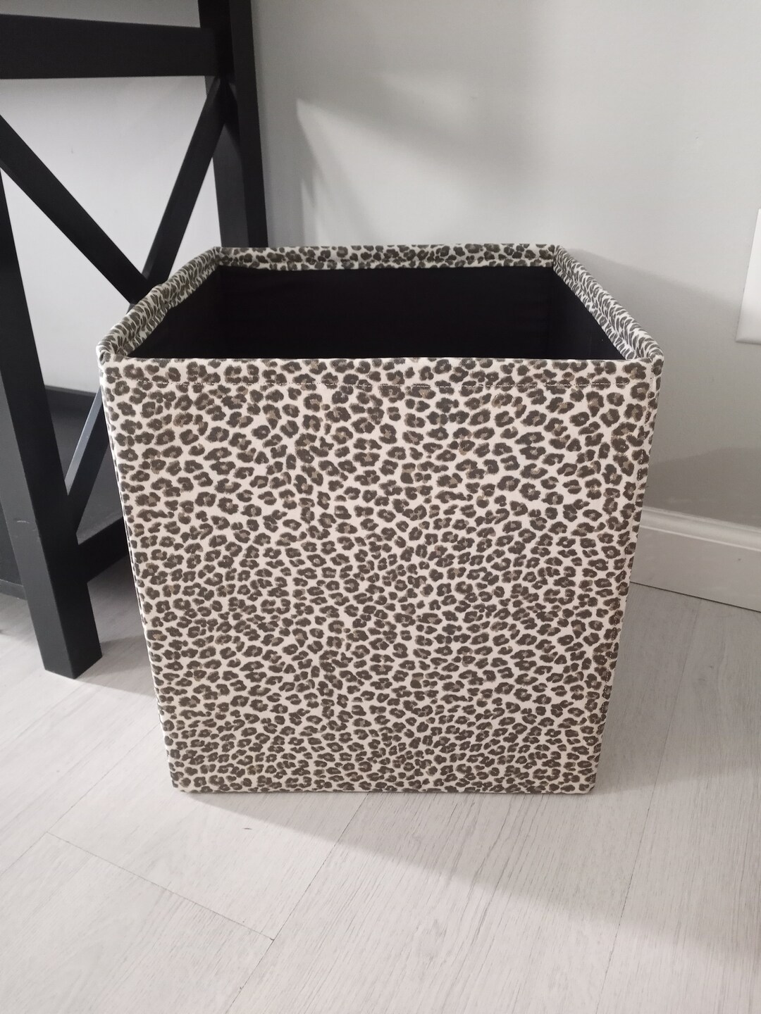 Leopard Print Storage Bin in Your Custom Size - Etsy