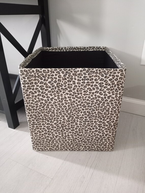 Leopard Print Storage Bin in Your Custom Size | Etsy