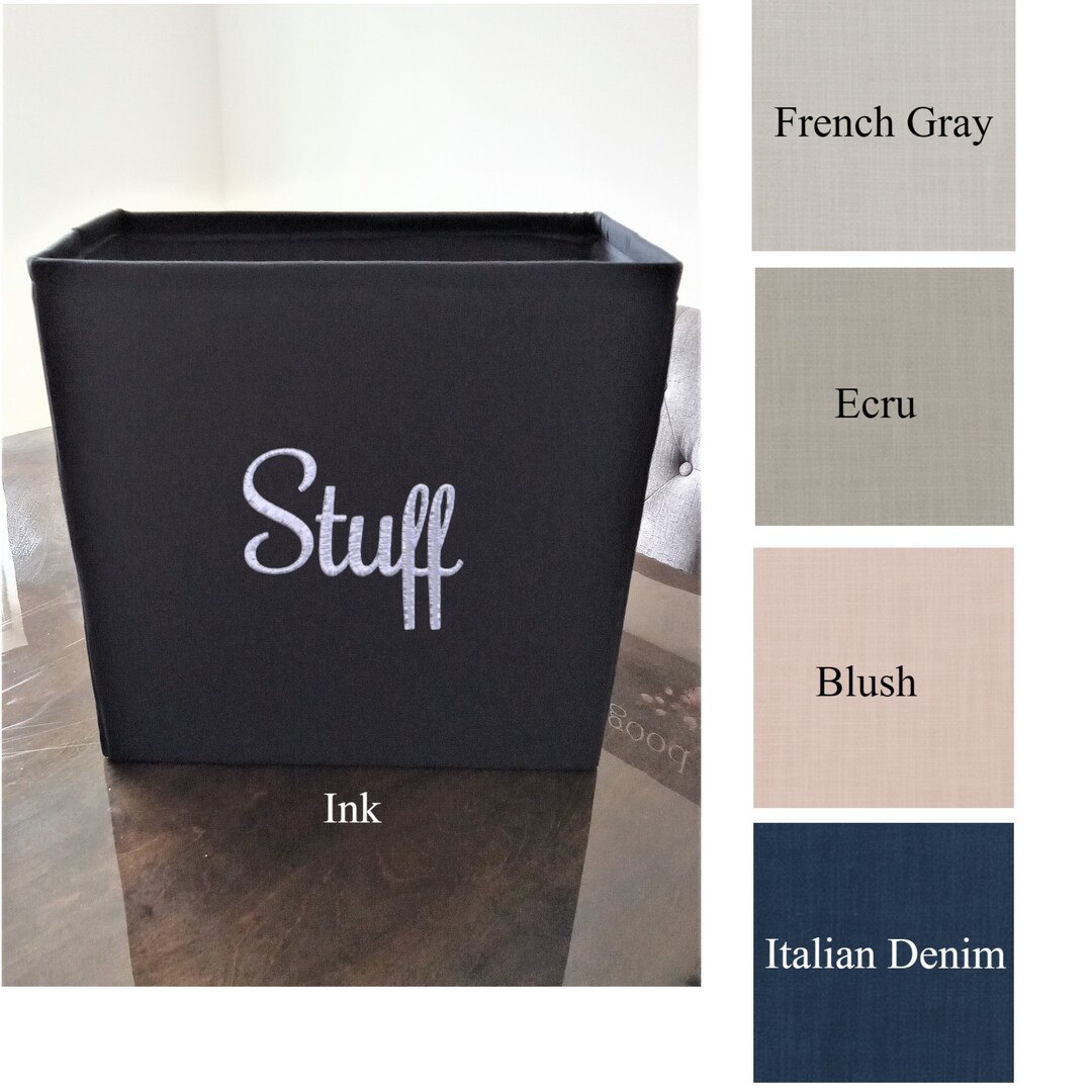 Solid Color Storage Bin in Your Custom Size - Etsy