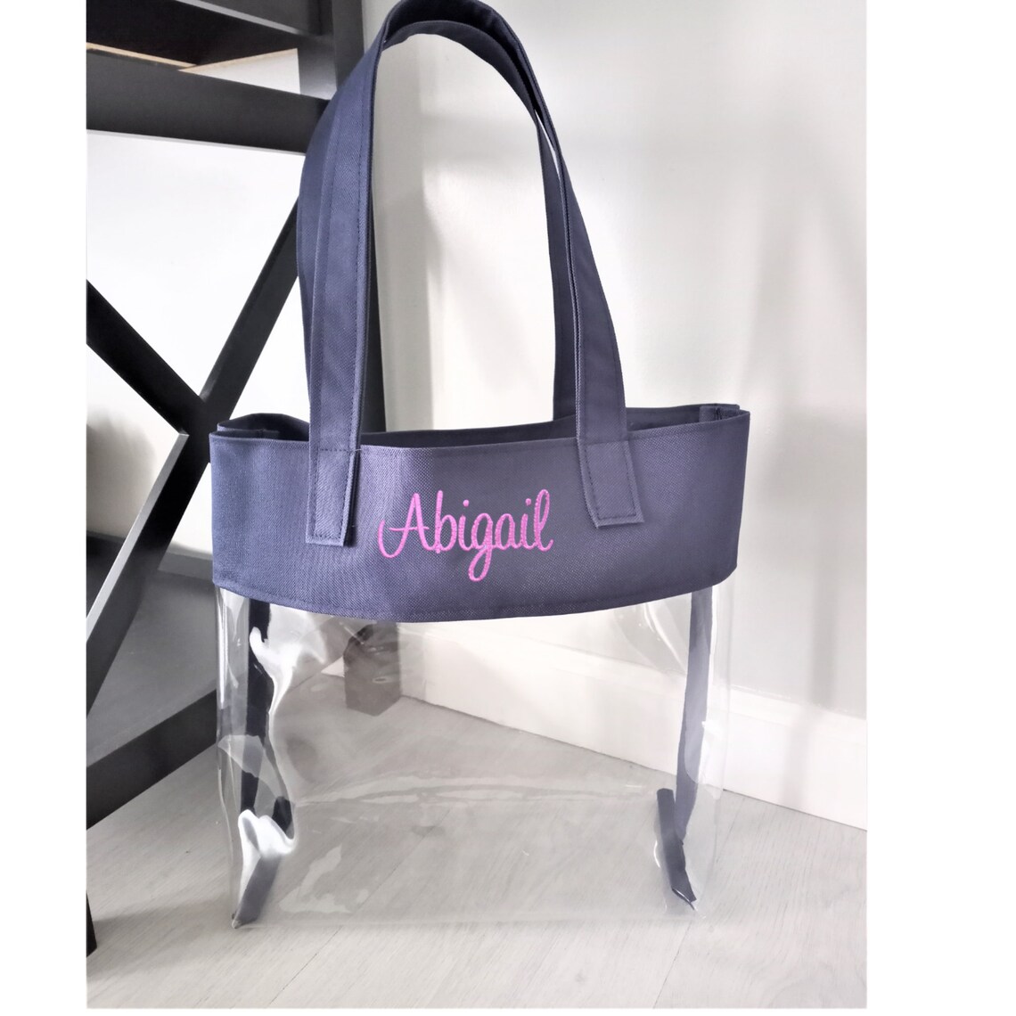Personalized Clear See Through Tote Bag - Etsy