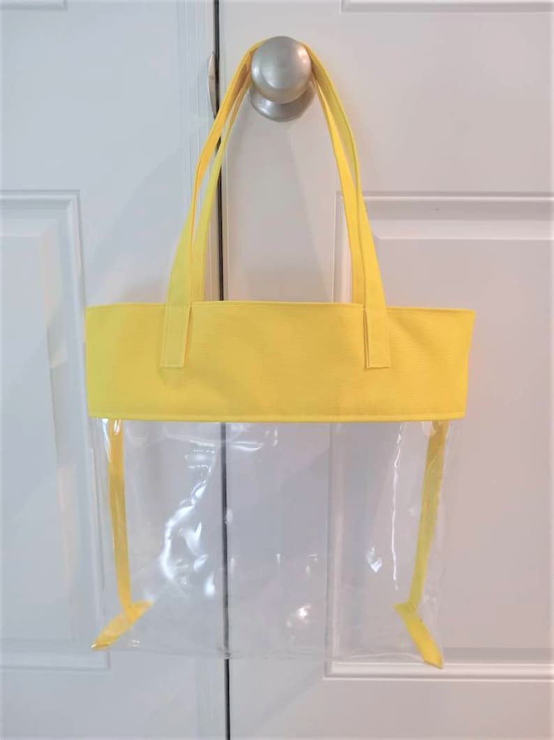 Personalized Clear See Through Tote Bag - Etsy