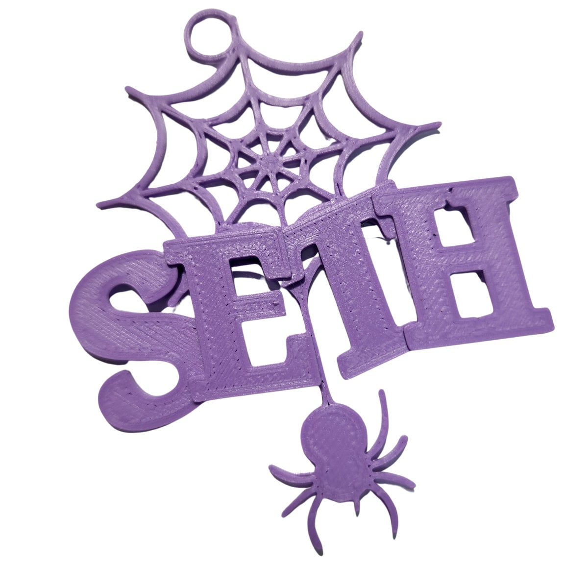 Personalized Name Halloween Ornaments, Spider Web Custom Name, Custom ...