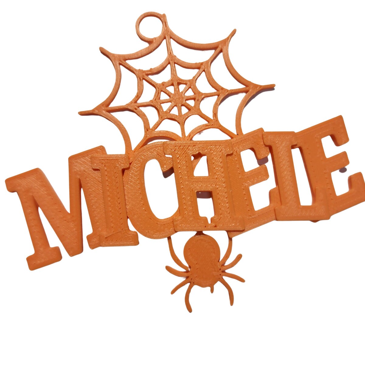 Personalized Name Halloween Ornaments, Spider Web Custom Name, Custom ...