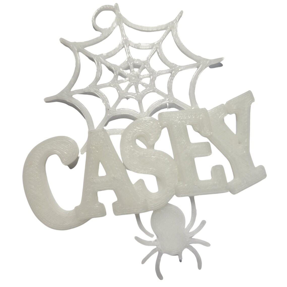 Personalized Name Halloween Ornaments, Spider Web Custom Name, Custom ...