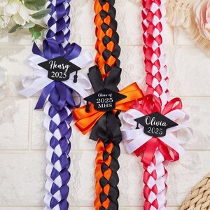 Custom Graduation Lei With Grad Cap, Handcrafted Satin Garland ...
