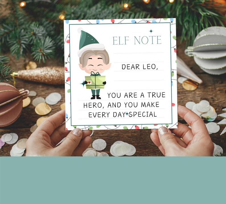5 Elf Note Cards, Elf Notes, Christmas Elf, Elf Printable Kit, Elf ...
