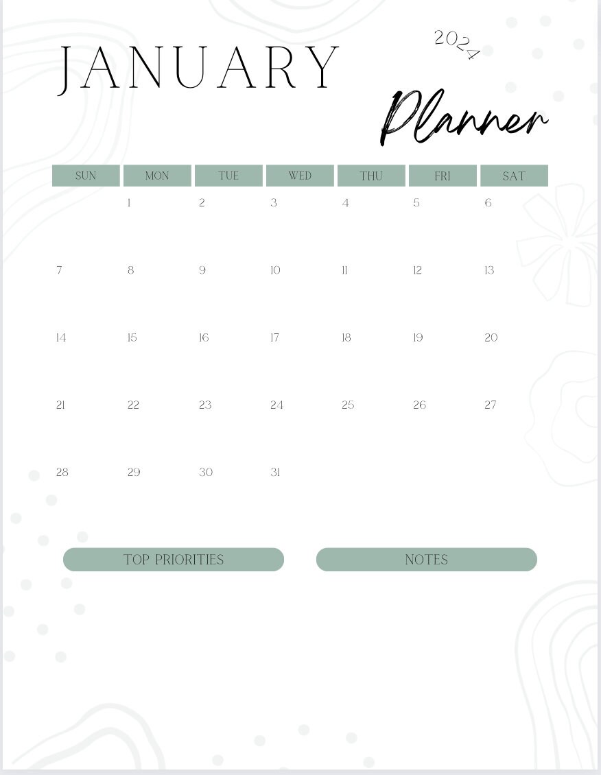 Personal Planner Bundle, Printable, Digital Download, Daily, Monthly ...