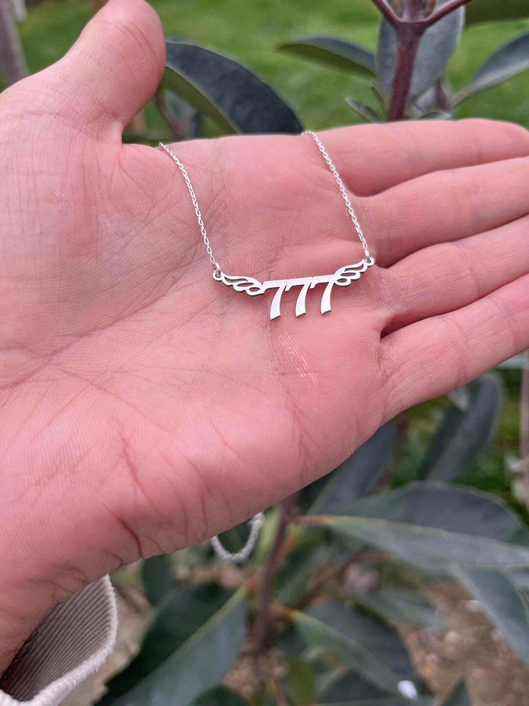 Angel Number Necklace With Cable Chain, 925 Sterling Silver Lucky ...